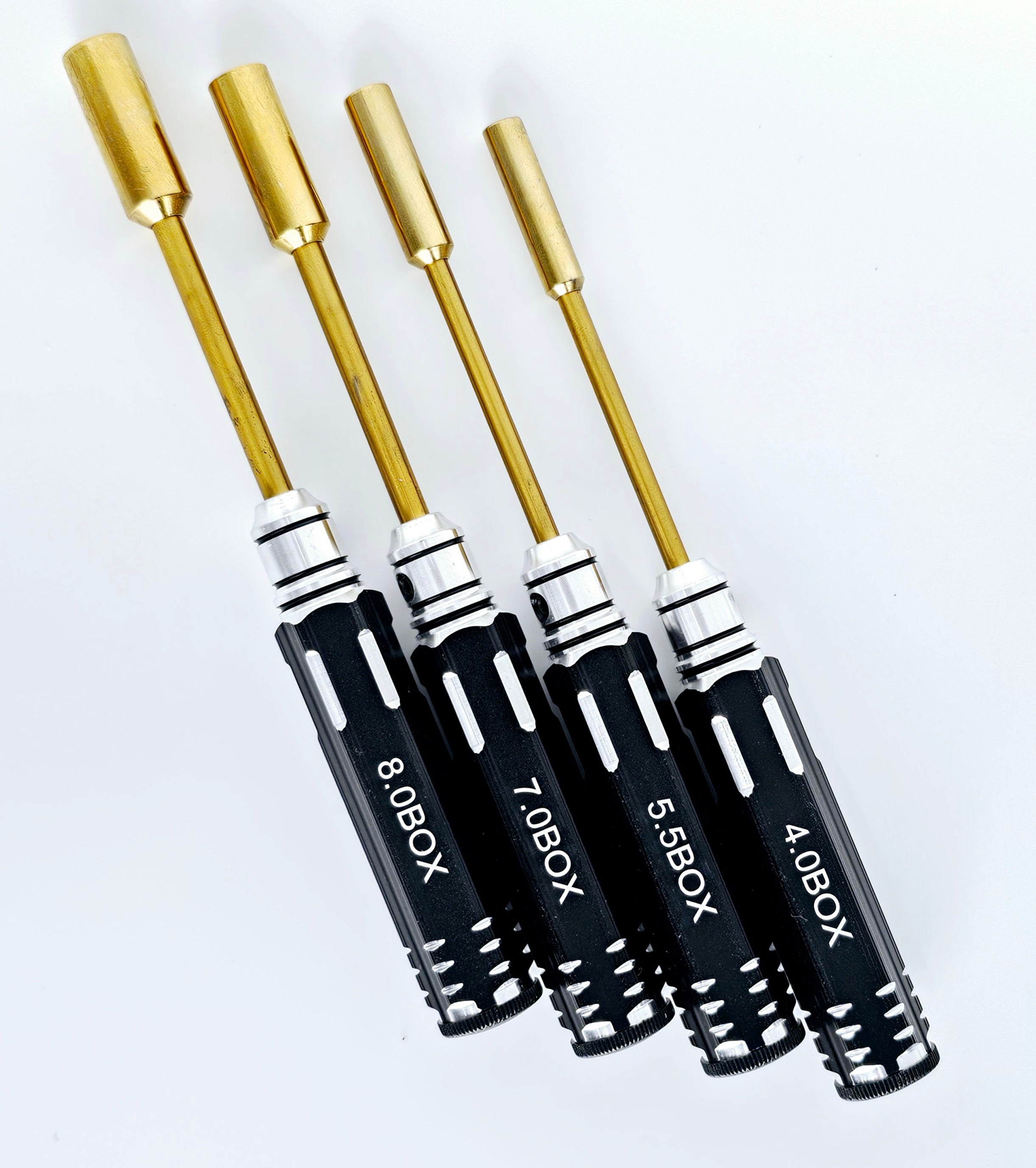 ERC Golden Titanium Nut Driver 4pc Set 4.0/5.5/7.0/8.0 – Eds RC