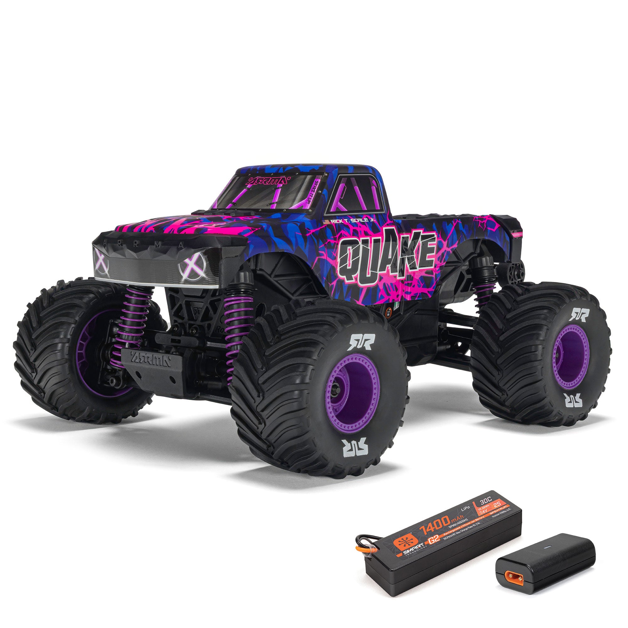 1/16 QUAKE GROM 4X4 RTR Brushed Monster Truck Purple – Eds RC