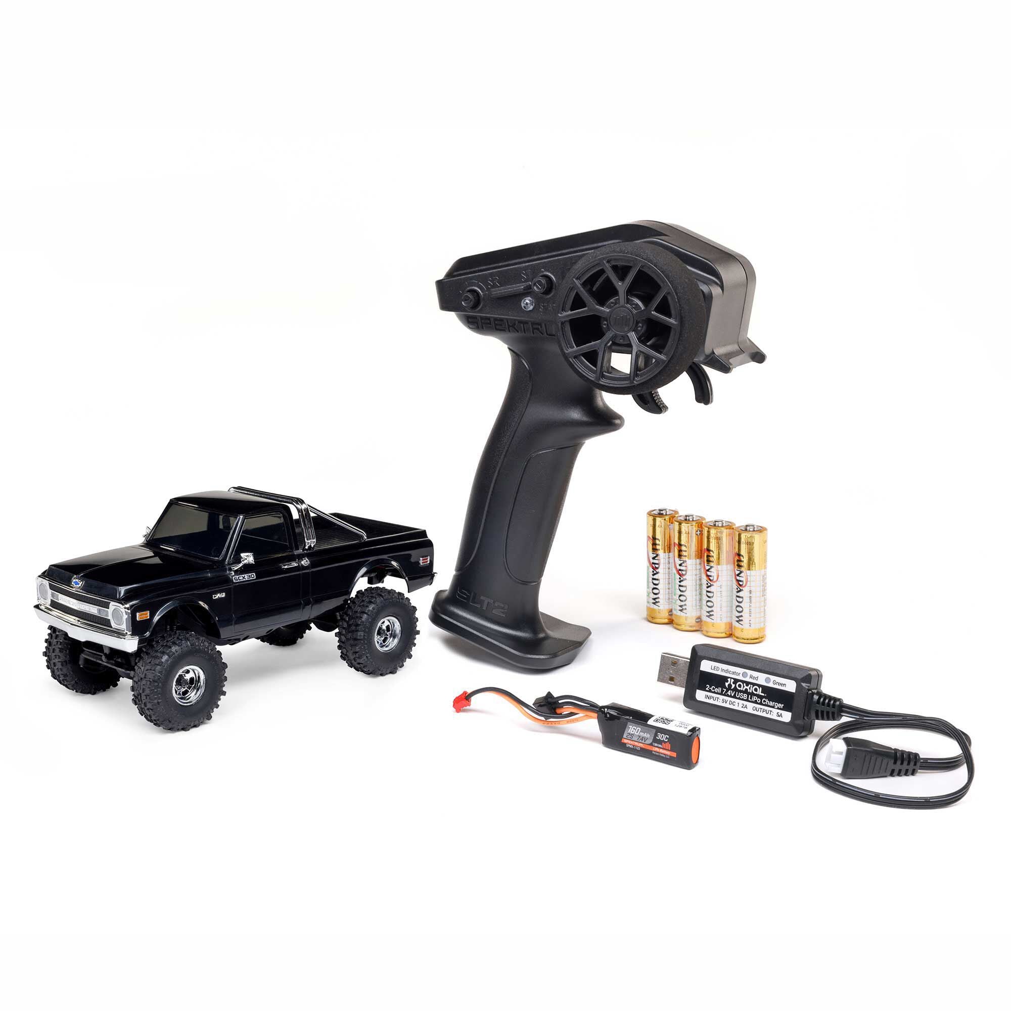 Axial 1/30 SCX30 Chevrolet K10 4X4 RTR Brushed Rock Crawler (Battery ...
