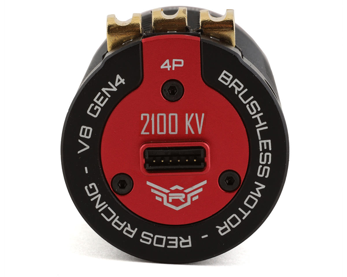 REDS Gen4 V8 4-Pole 1/8 Brushless Sensored Motor (2100kV) – Eds RC