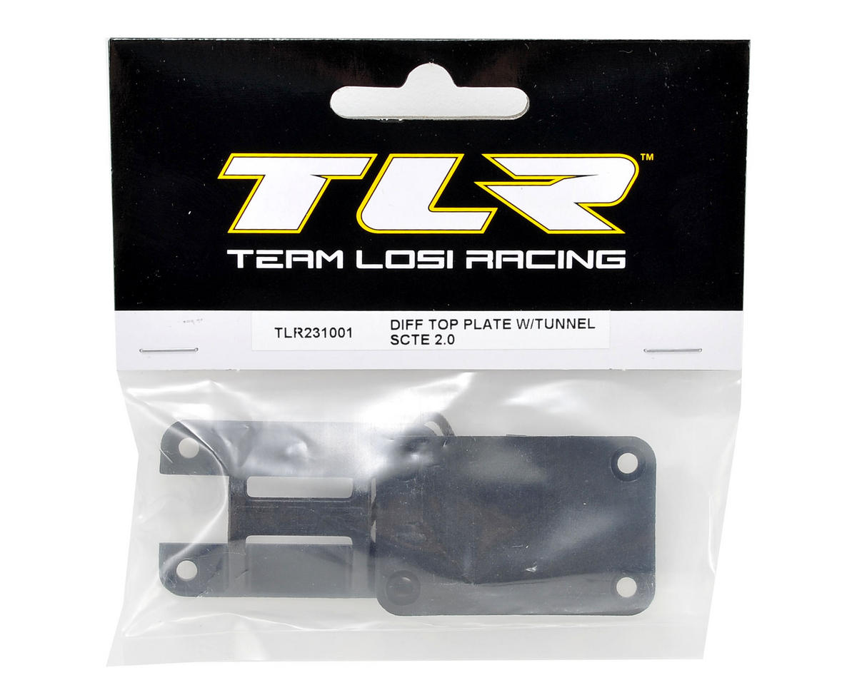 TLR Diff Top Plate w/Tunnel, SCTE 2.0 – Eds RC
