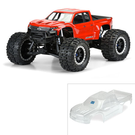 Proline 1/5 Pre-Cut 2019 Chevy Silverado Z71 Trail Boss Clear Body: X ...