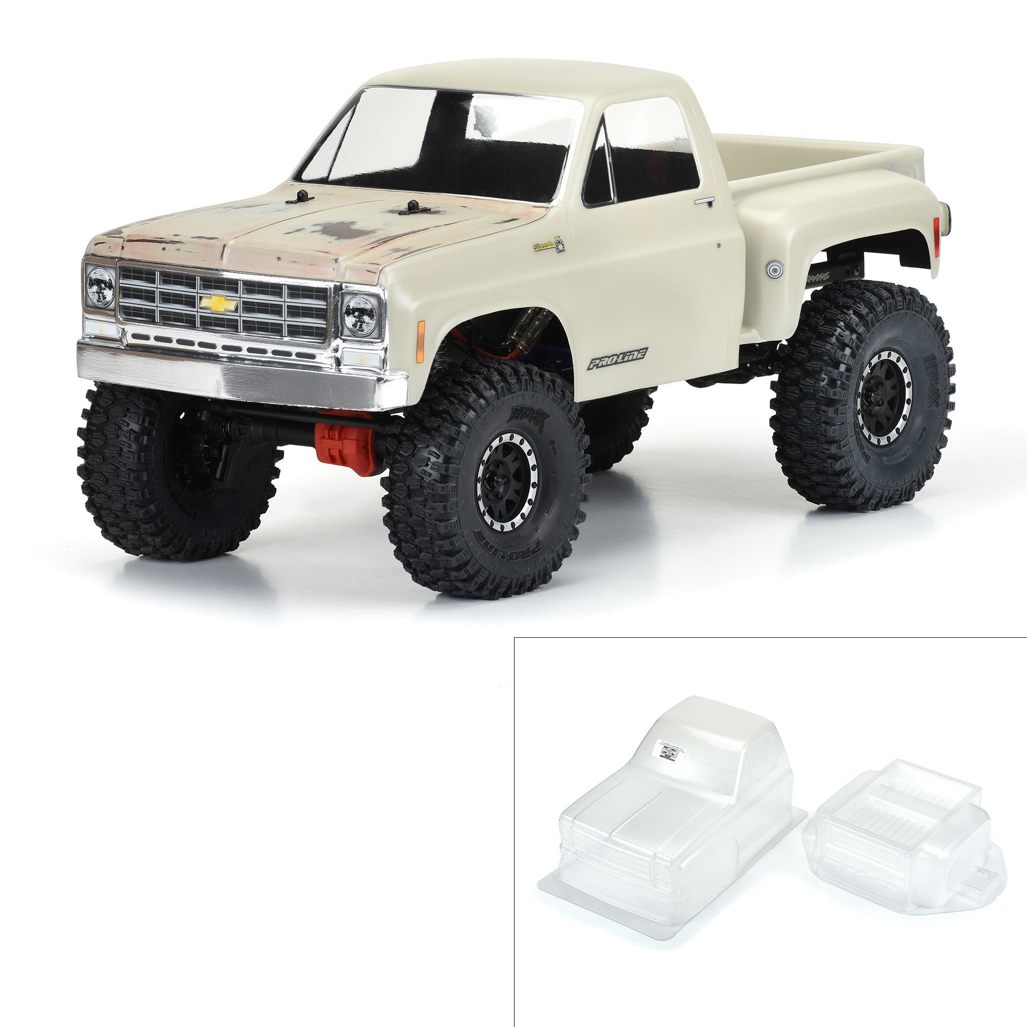 Proline 1/10 1978 Chevy K-10 Clear Body 12.3" (313mm) Wheelbase Crawle ...