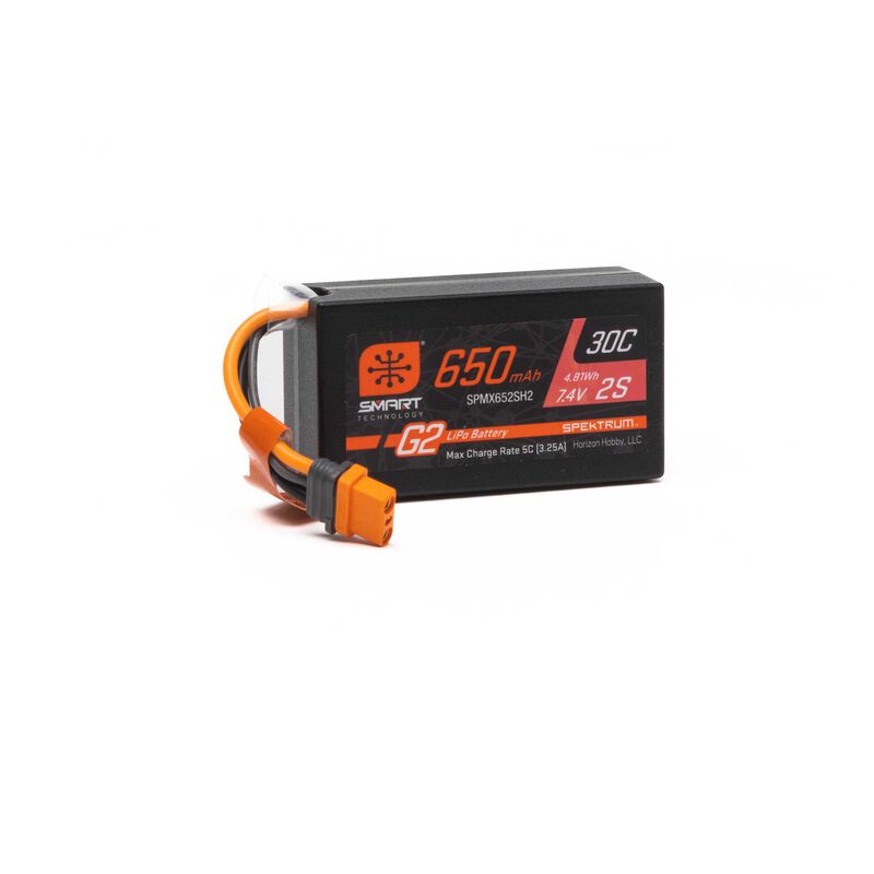 Spektrum 2s 650mAh 30C IC2 Battery – Eds RC